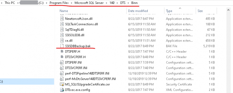 SQL Server Integration Services catalog creation errors